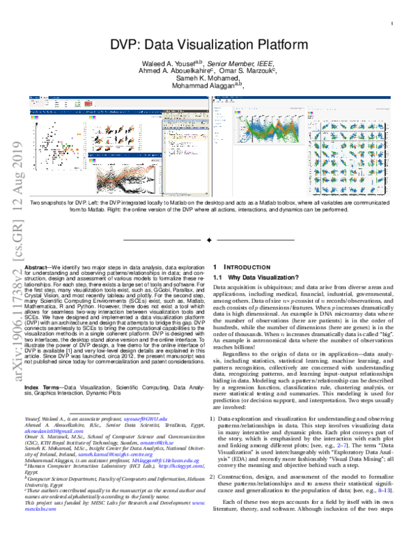 (PDF) DVP: Data Visualization Platform