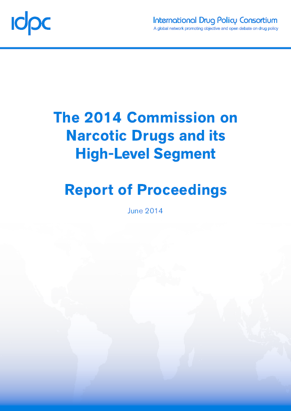 (PDF) The 2014 Commission on Narcotic Drugs and its High-Level Segment ...