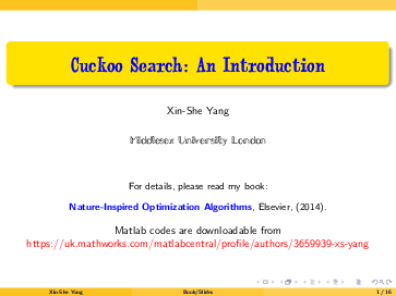 (PDF) Cuckoo Search Algorithm: An Introduction