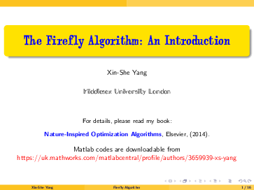 (PDF) The Firefly Algorithm: An Introduction