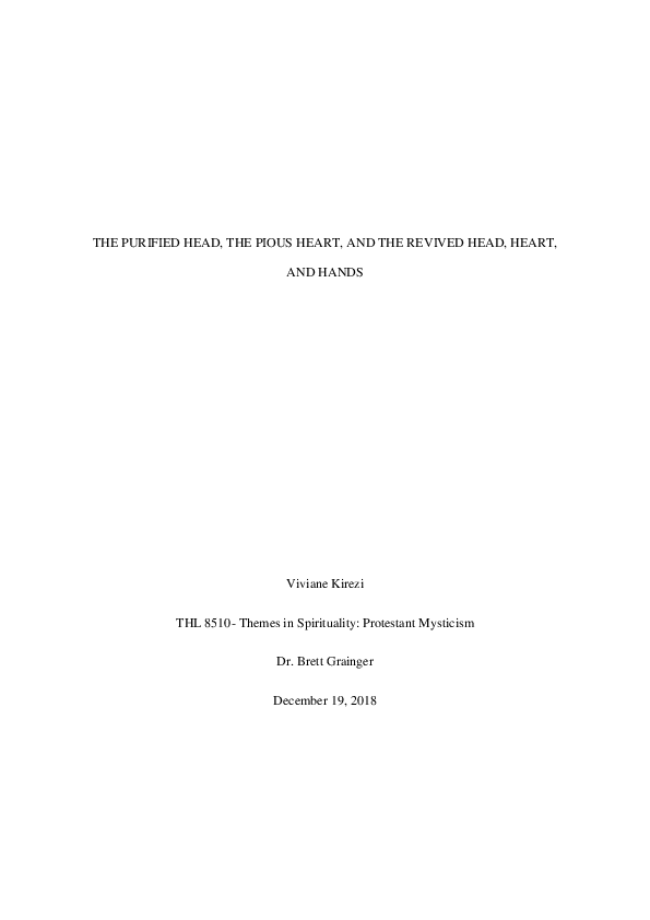 (PDF) The Purified Head, The Pious Heart, And The Revived Head, Heart ...