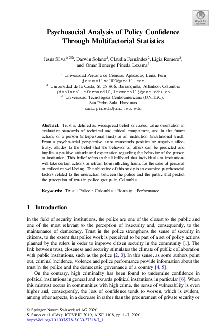 (PDF) Psychosocial Analysis of Policy Confidence Through Multifactorial ...