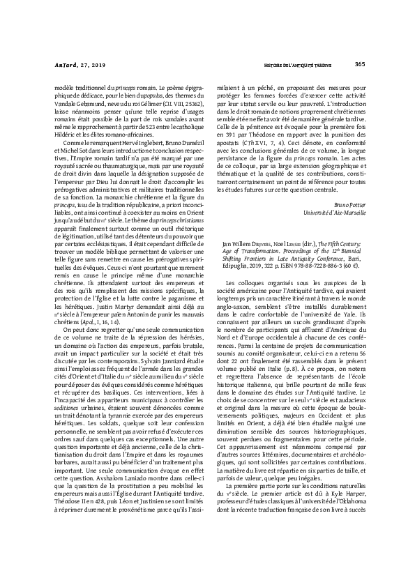 (PDF) Jan Willem Drijvers, Noel Lenski (eds.), The Fifth Century: Age ...