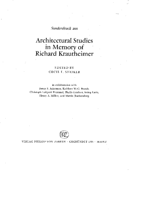 (PDF) "Notes on the Use of Spolia in Roman Architecture from Bramante ...