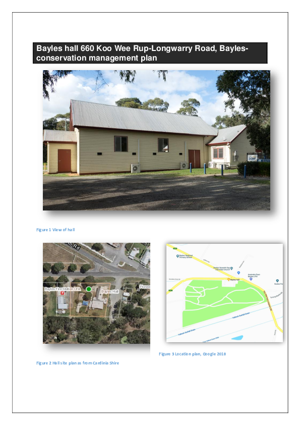 (PDF) Bayles hall 660 Koo Wee Rup-Longwarry Road, Bayles- conservation ...