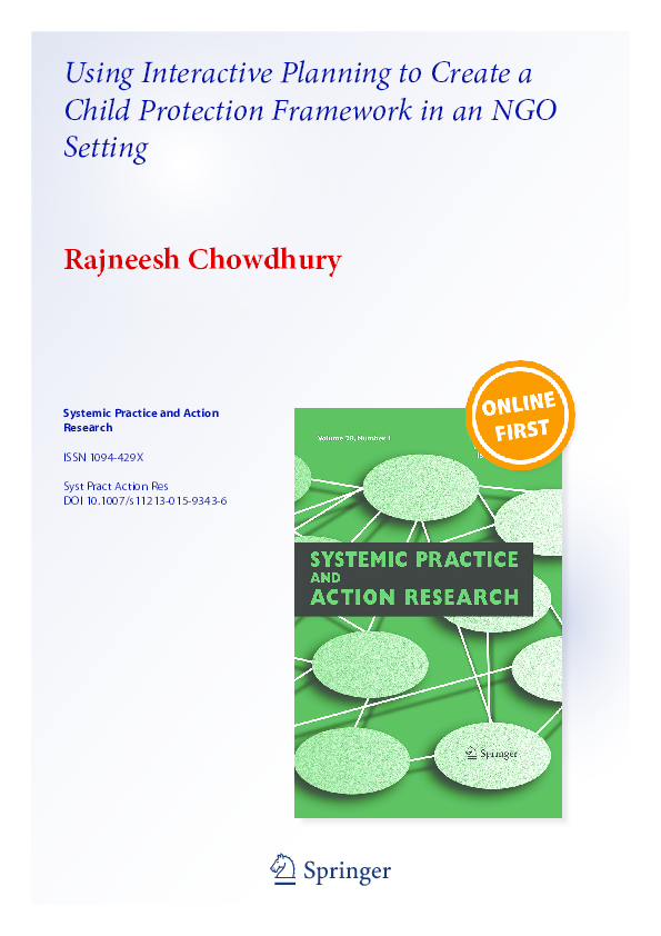 (PDF) Using Interactive Planning to Create a Child Protection Framework ...