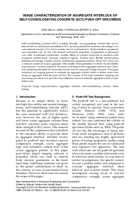 (PDF) Image Characterization Of Aggregate Interlock Of Self ...