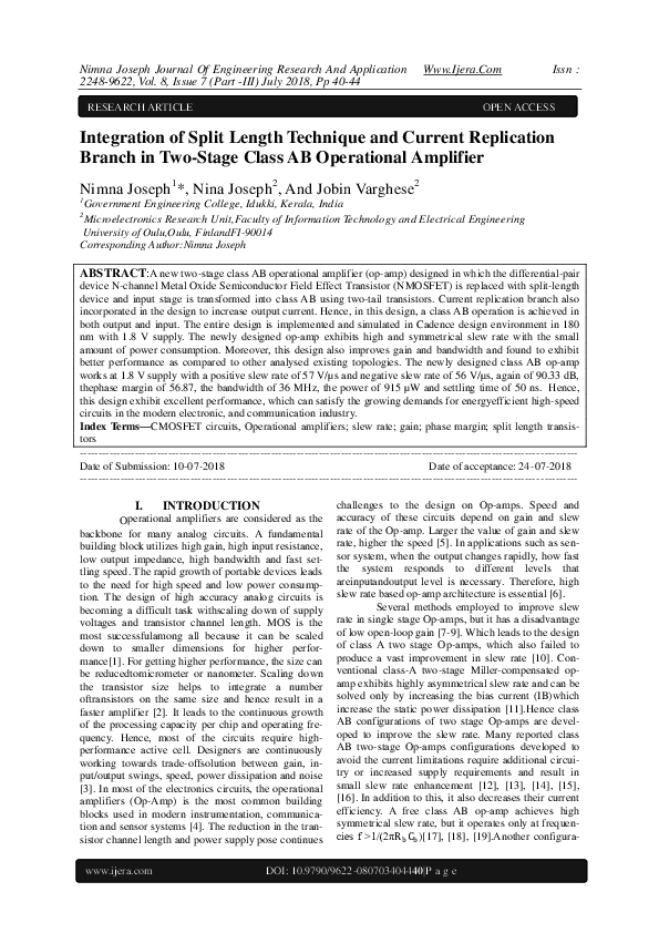 (PDF) Integration of Split Length Technique and Current Replication ...