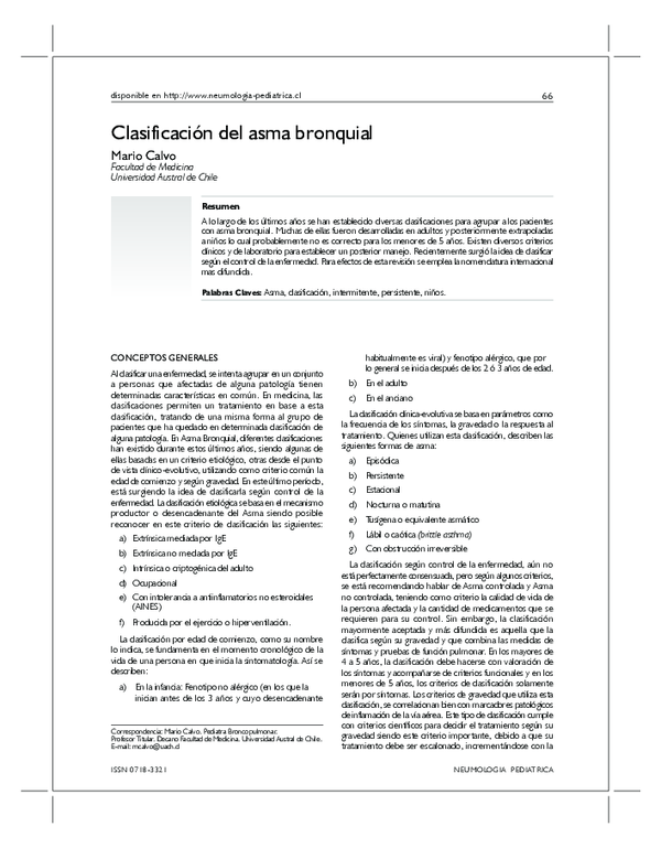 (PDF) Clasificacion Asma