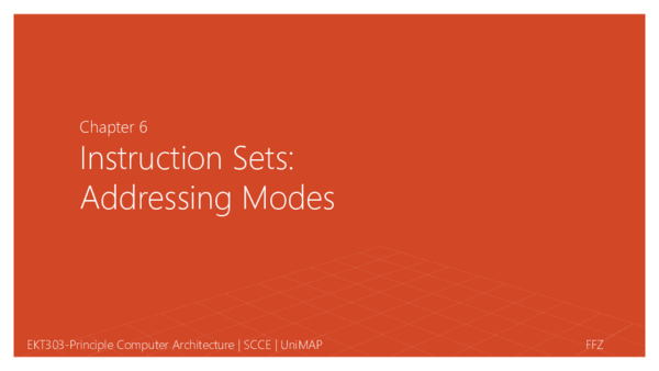 (PDF) Instruction Sets: Addressing Modes Chapter 6 EKT303-Principle Computer Architecture | SCCE ...