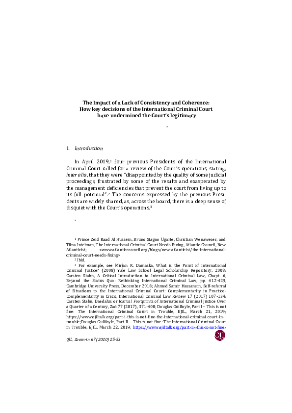 (PDF) The Impact of a Lack of Consistency and Coherence: How key ...