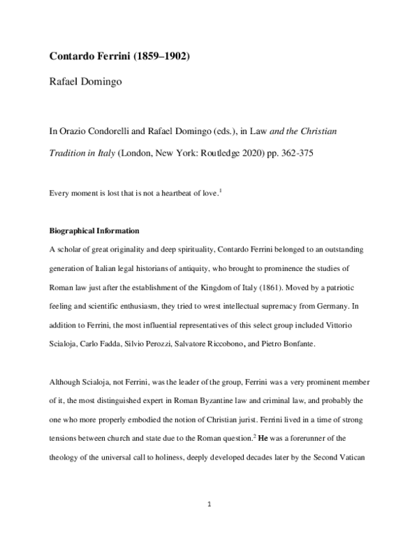 (PDF) Contardo Ferrini (1859–1902)