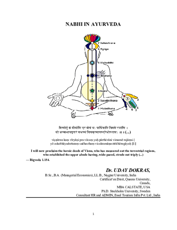 (DOC) NABHI IN AYURVEDA