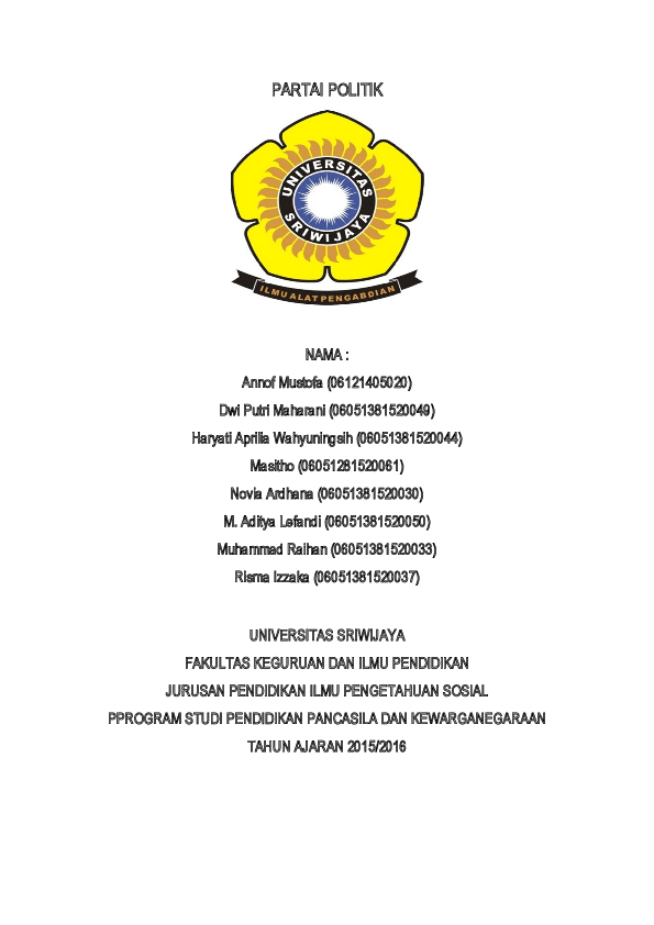(DOC) PARTAI POLITIK