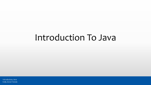 (PDF) IntroductionToJava