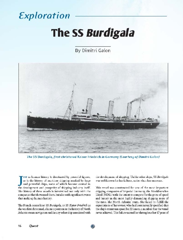 (PDF) S/S BURDIGALA (former KAISER FRIEDRICH)