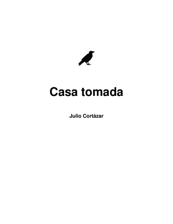 (PDF) Casa tomada