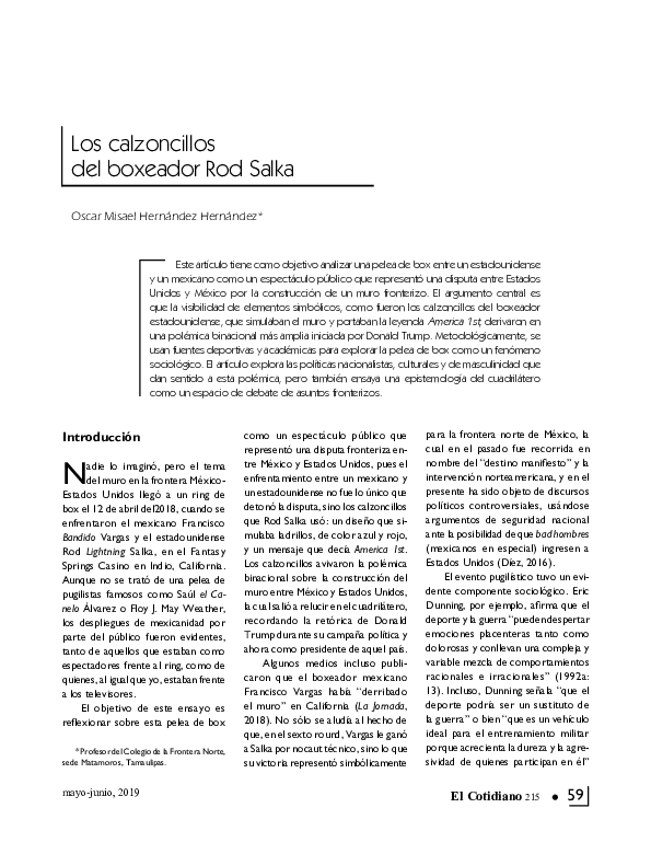 (PDF) Los calzoncillos del boxeador Rod Salka
