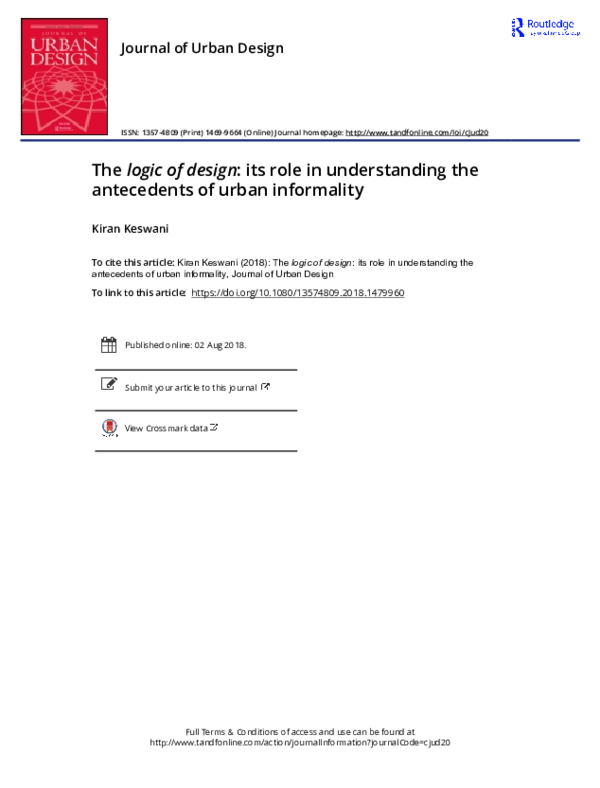 (PDF) The logic of design: its role in understanding the antecedents of ...