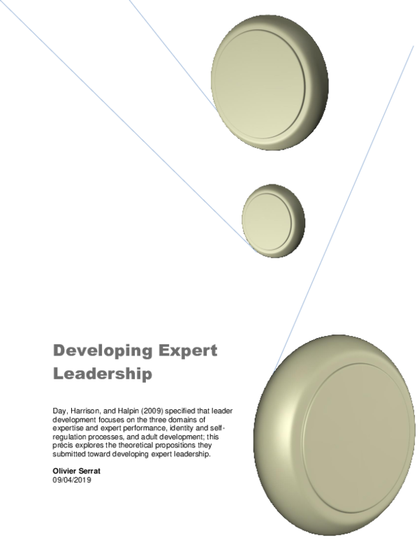 (PDF) Developing Expert Leadership | Olivier Serrat - Academia.edu