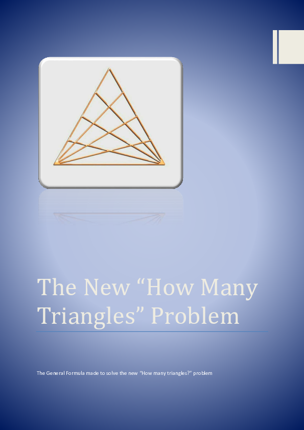(PDF) The New "How Many Triangles" Problem