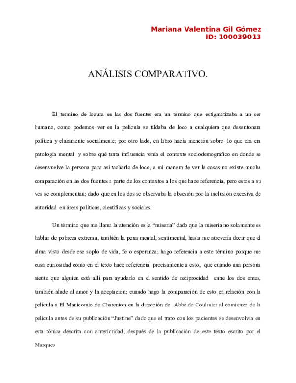 (DOC) ANÁLISIS COMPARATIVO | MARIANA VALENTINA GIL GOMEZ - Academia.edu