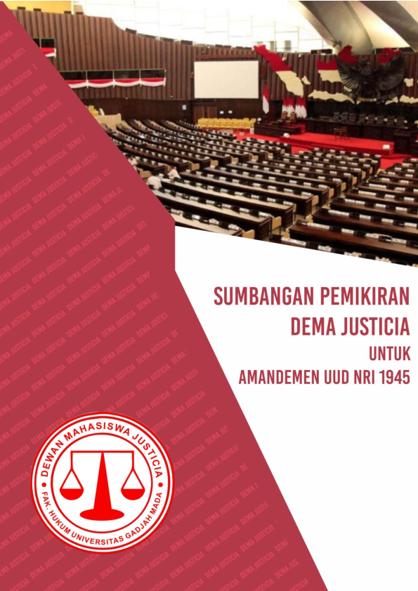 (PDF) Sumbangan Pemikiran Dema Justicia untuk Amandemen UUD NRI 1945 ...