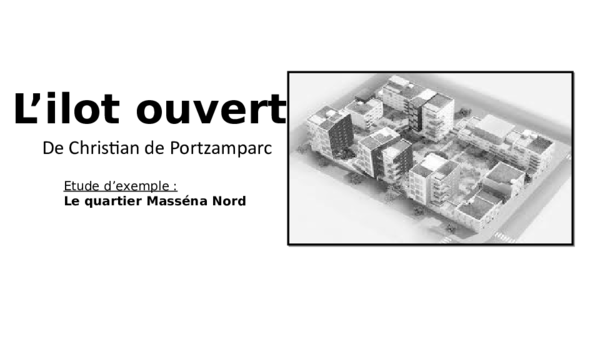 (PPT) L'analyse des exemples de l'ilot ouvert et d'habitat integré