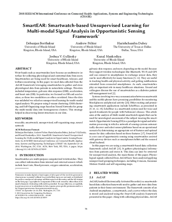 (PDF) SmartEAR: Smartwatch-based Unsupervised Learning for Multi-modal ...