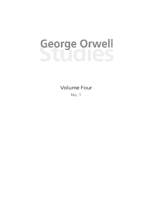 (PDF) Leon Gellert, George Orwell and Nineteen Eighty-Four