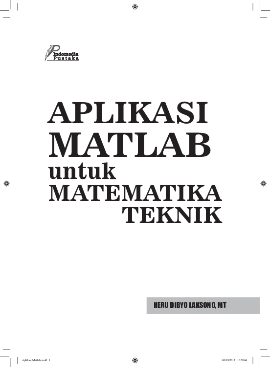 (PDF) APLIKASI MATLAB untuk MATEMATIKA TEKNIK