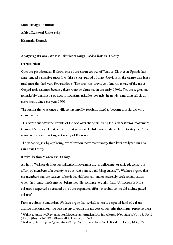 (DOC) Analyzing Buloba through Revitalization Theory