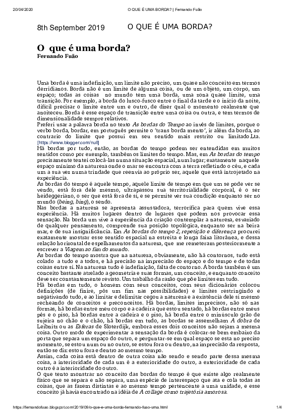 (PDF) O que é uma borda
