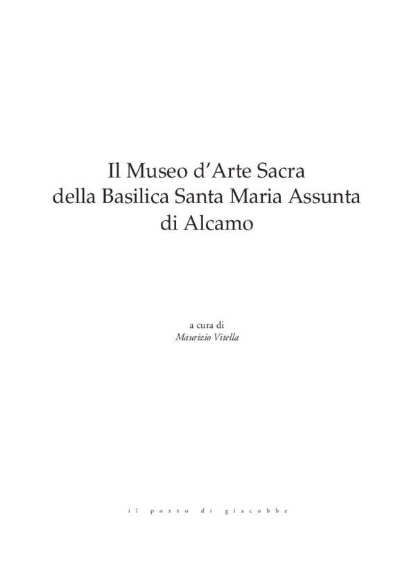 (PDF) Scheda II.11 San Giuseppe e Maria, scultore trapanese (?), prima ...
