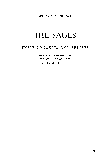 (PDF) Ephraim E. Urbach, *The Sages: Their Concepts and Beliefs*, trans. Israel Abrahams ...