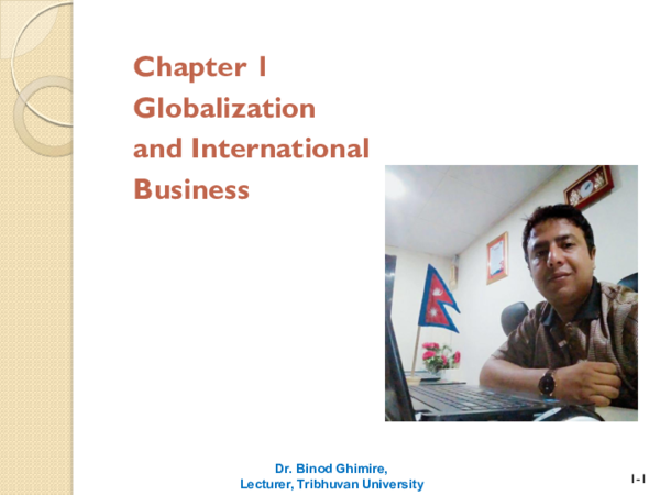 (PDF) MBS IB Chapter 1 Globalization and International Business