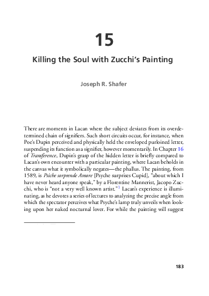 (PDF) The Art of Questioning 'Real Presence' (Lacan's Aesthetics Part 2 ...