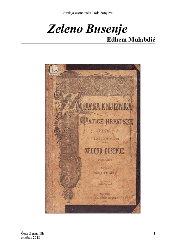 (DOC) Zeleno busenje