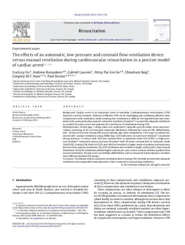 (PDF) The effects of an automatic, low pressure and constant flow ...