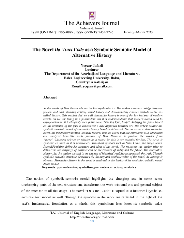 (PDF) The Achievers Journal. Journal of English Language, Literature ...