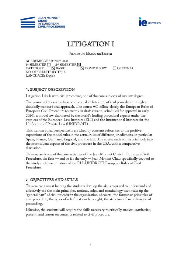 (PDF) Civil Procedure