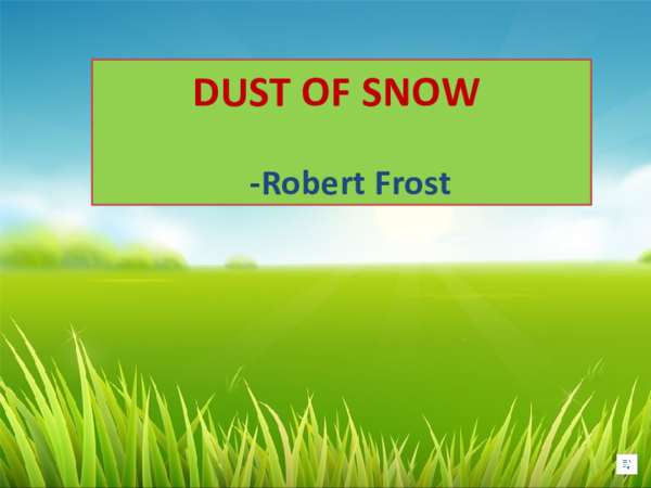 (PPT) POEM DUST OF SNOW