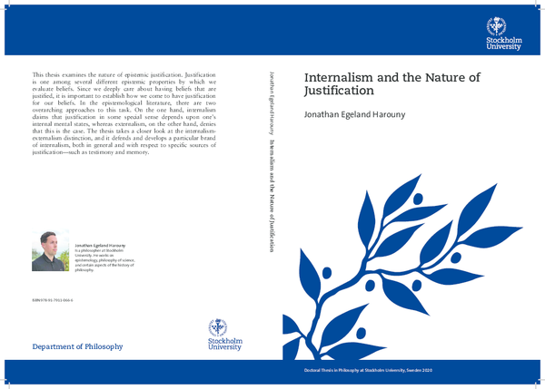 (PDF) Internalism and the Nature of Justification