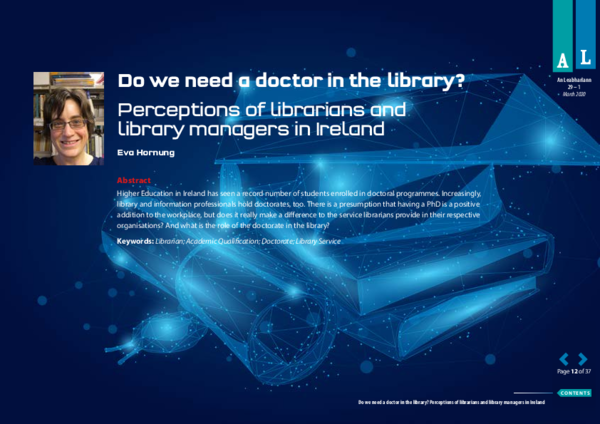 (PDF) Do we need a doctor in the library? Perceptions of librarians and ...