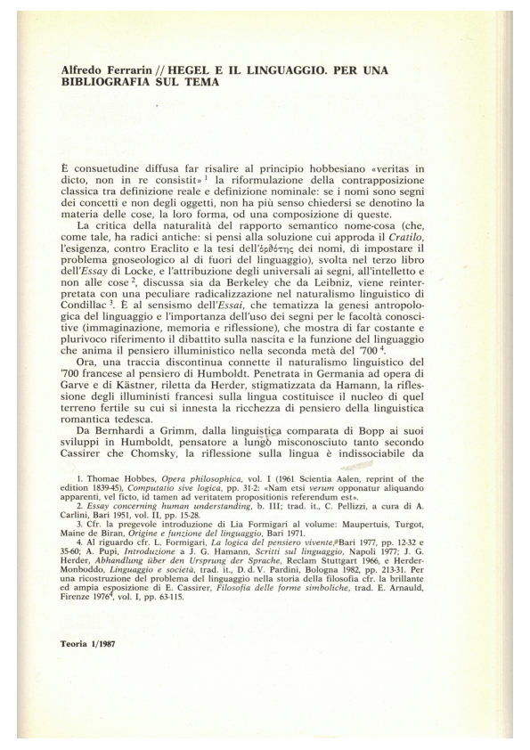 (PDF) 1987 Hegel e il linguaggio