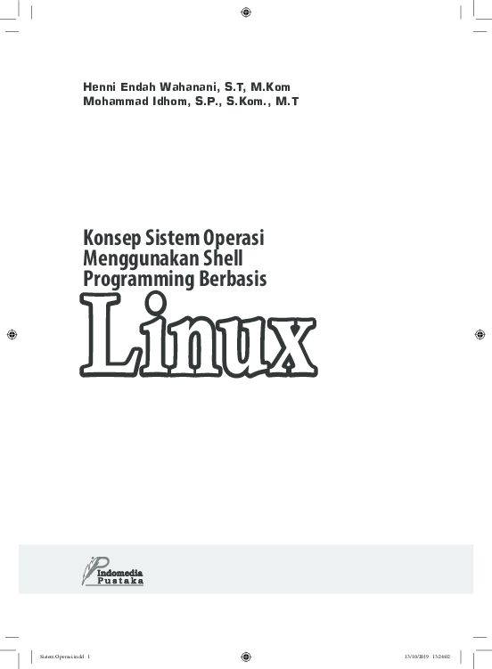 (PDF) Konsep Sistem Operasi Menggunakan Shell Programming Berbasis Linux