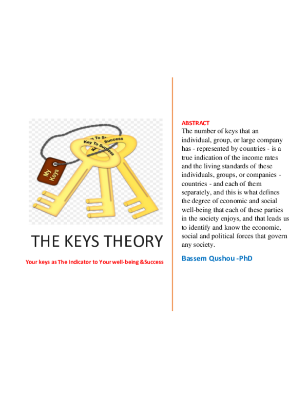 (PDF) The Keys Theory -English | Dr.Bassem Qushou - Academia.edu