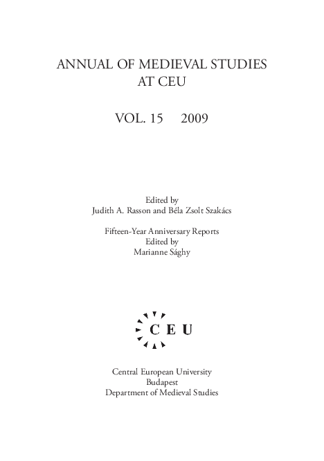 (PDF) Base and Superstructure: Medieval Studies in Slovenia and a ...