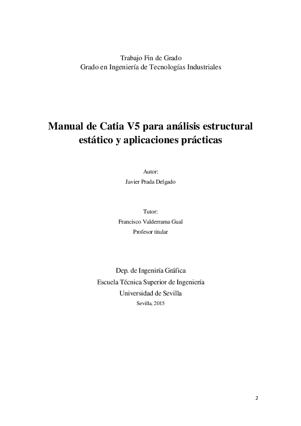 (PDF) CURSO CATIA V5 ANALISIS