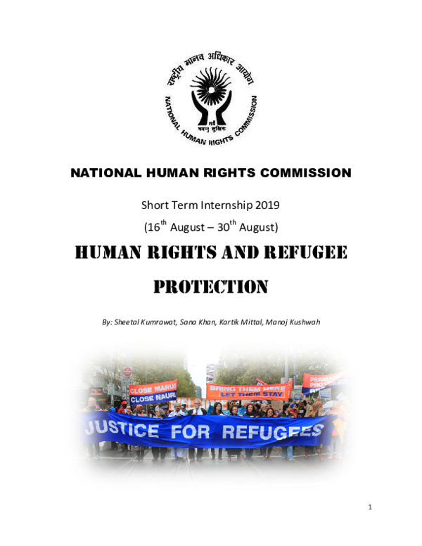(PDF) Human Rights and Refugee Protection
